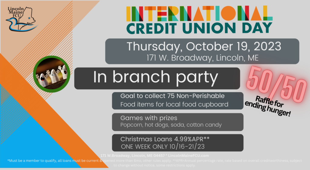 International Credit Union Day - Lincoln Maine FCU